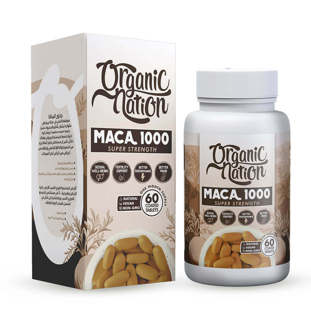 Maca1000 Organic Nation 60 Coated Tablets - Muscle Pump Store